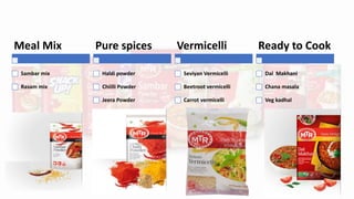 MTR FOODS Ltd History & Details | PPTX