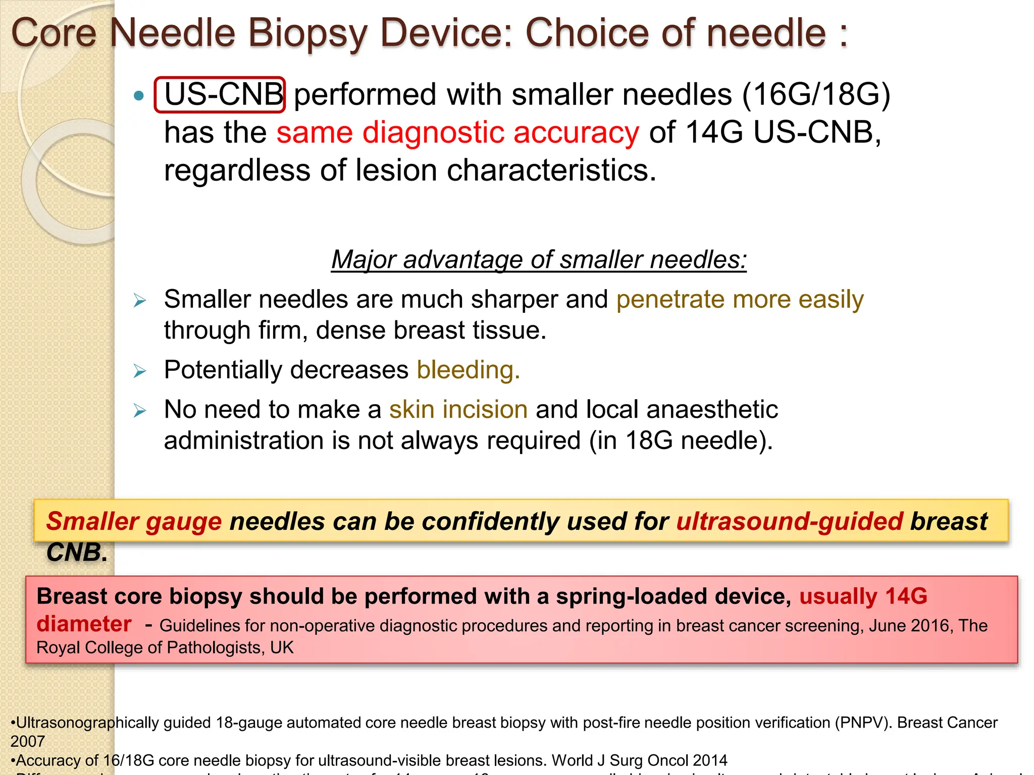 cnbbreast-Core needle biopsy of breast : practical issues and updates | PDF