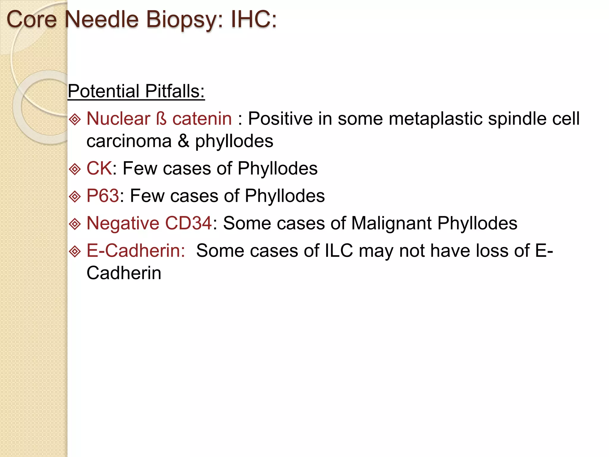 Core Needle Biopsy of Breast : Updates | PPTX