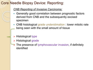 Core Needle Biopsy of Breast : Updates | PPTX
