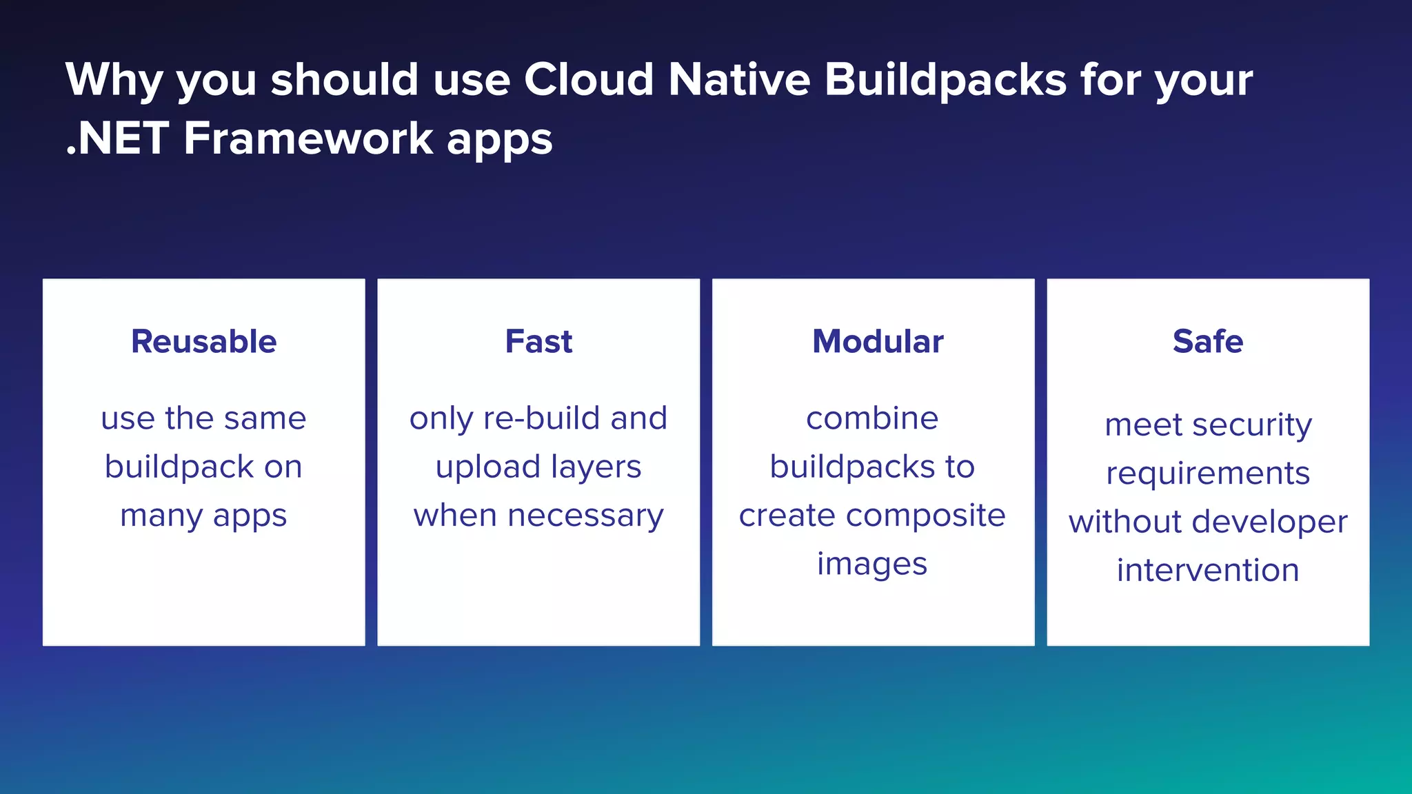 Enabling Cloud Native Buildpacks for Windows Containers | PPT