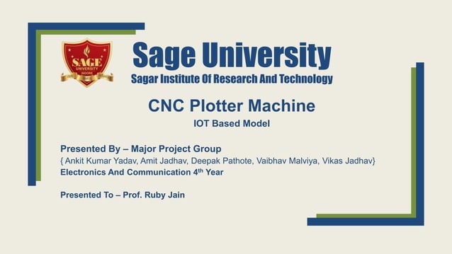 CNC Plotter Machine | PPTX