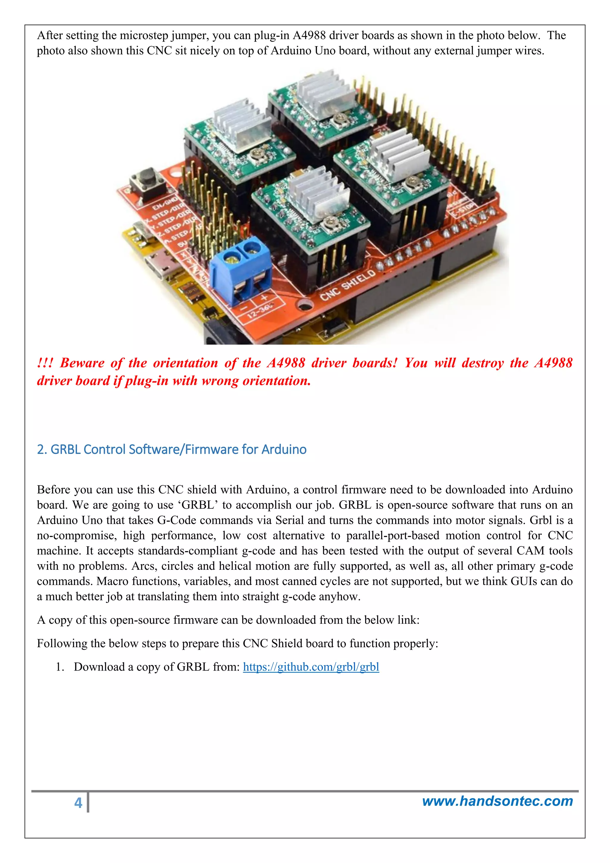 CNC 3-Axis Stepper Motor Shield | PDF