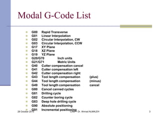 Cnc 4-g cod language -hiast | PPT