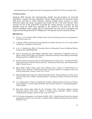 A PROPOSAL TO IMPROVE SEP ROUTING PROTOCOL USING INSENSITIVE FUZZY C-MEANS IN WIRELESS SENSOR ...