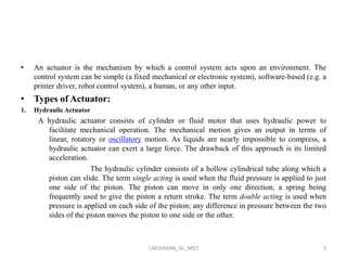 concept of Actuators | PPTX | Physics | Science