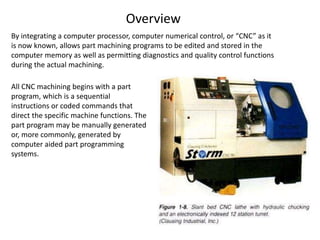 Computer Numerical Control (CNC) & Manufacturing Automation | PPT