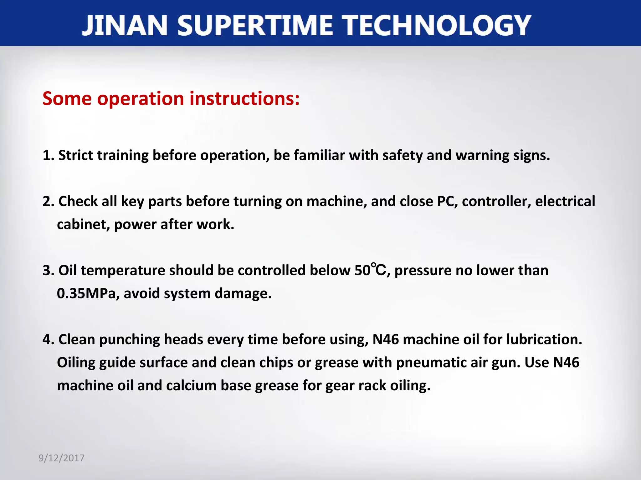 CNC angle punching machine operation skills | PDF