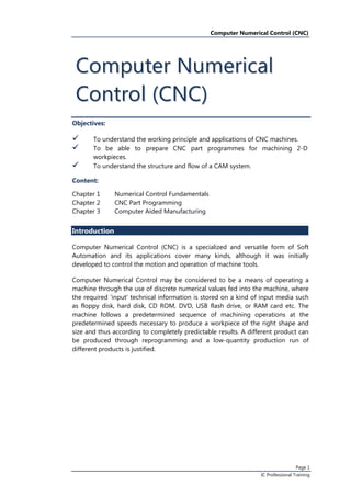 CNC Basic For Manufacturing Processes Subject | PDF