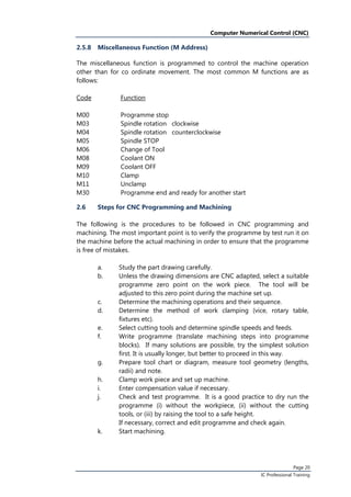 CNC Basic For Manufacturing Processes Subject | PDF