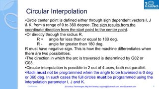 CNC Circular Interpolation | PPTX