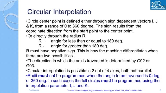CNC Circular Interpolation | PPTX