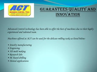 Cnc desktop milling machine | actmachines | PPT