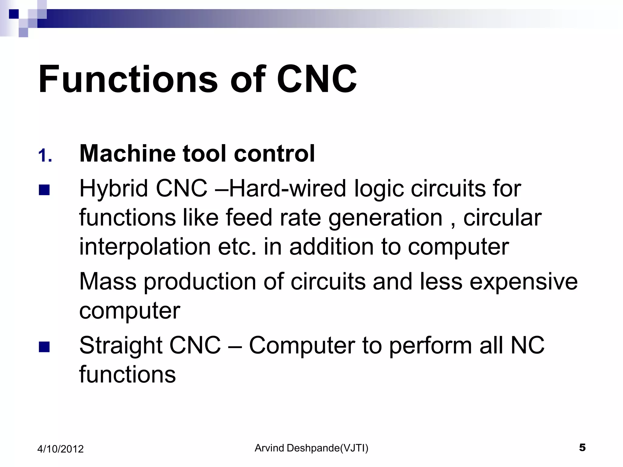 Cnc, dnc & adaptive control | PDF