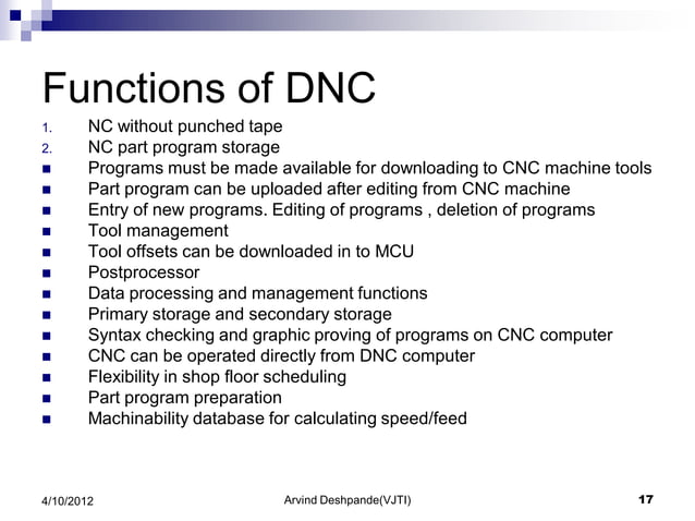 Cnc, dnc & adaptive control | PDF | Computing | Technology & Computing