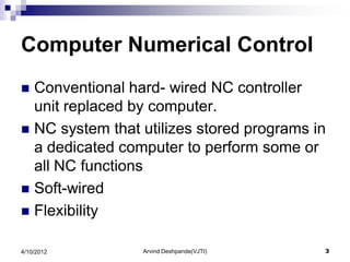 Cnc, dnc & adaptive control | PDF