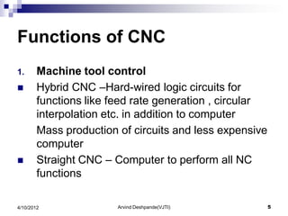 Cnc, dnc & adaptive control | PDF