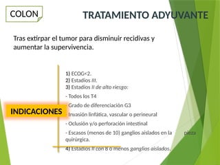 cancercolorrectal generalidades en cirugia | PPTX