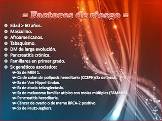 Cáncer de páncreas | PPTX