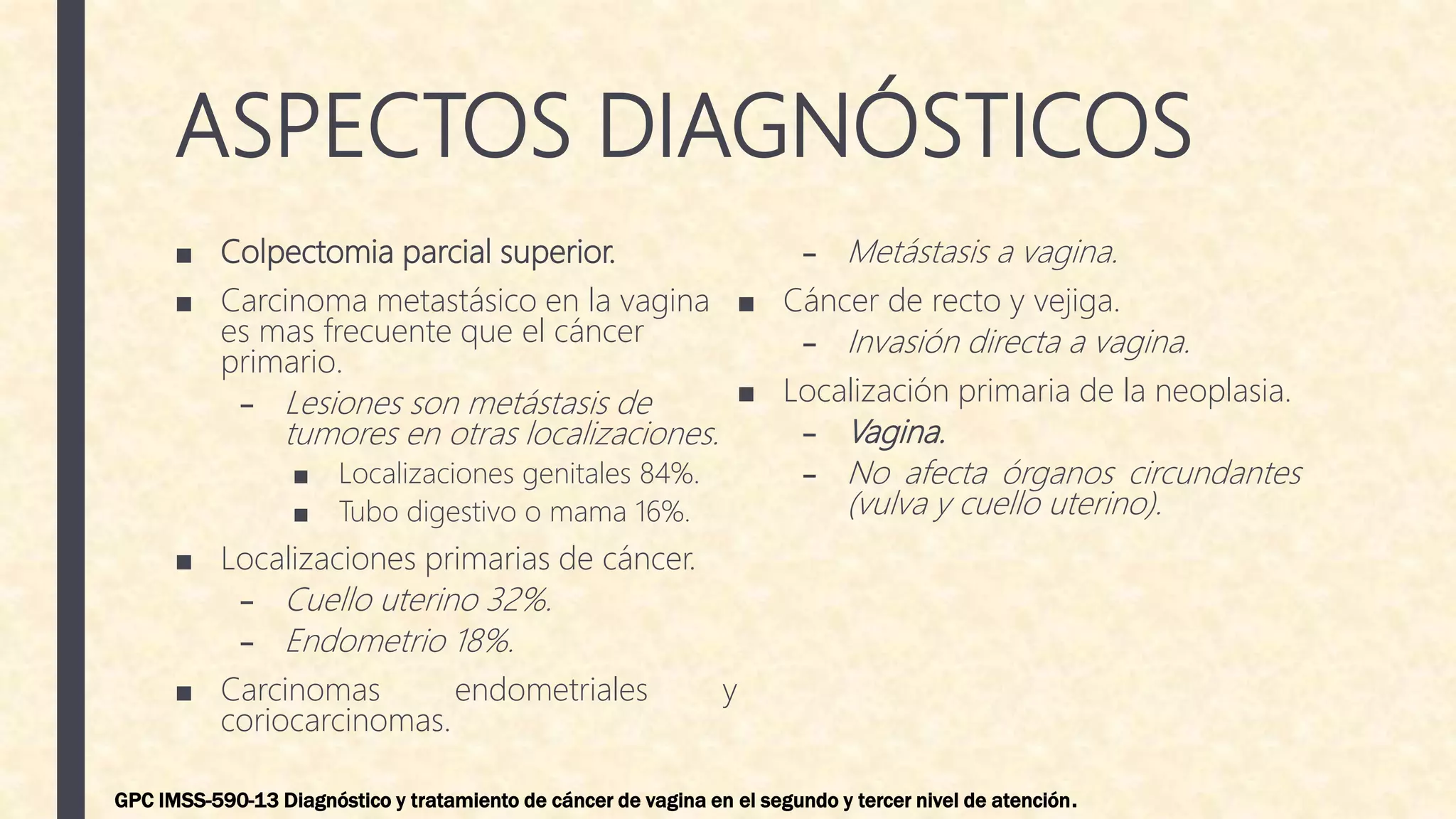 Cáncer Invasor De Vagina Pptx