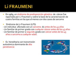 Cáncer pediátrico y herencia | PPTX