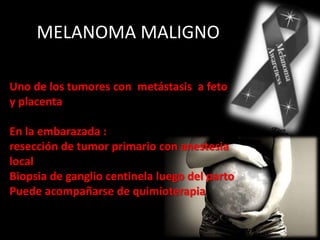 Cáncer y embarazo | PPTX