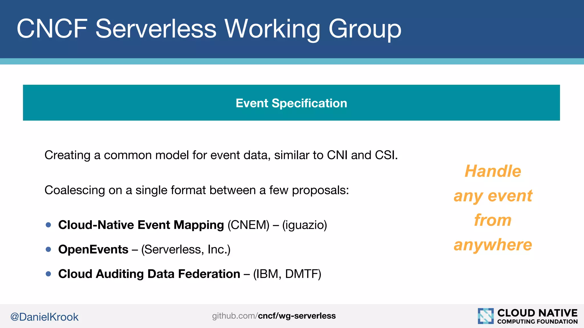 The CNCF on Serverless | PPT