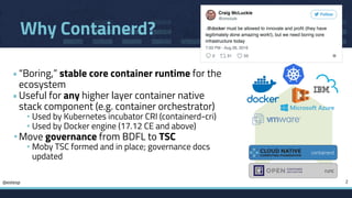 Embedding Containerd For Fun and Profit | PPT