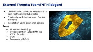 Defence strategy against kubernetes attack ttp's (tactics, techniques ...