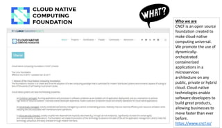 CNCF Introduction - Feb 2018 | PPTX | Cloud Computing | Internet