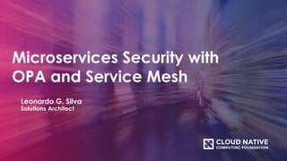 Cncf microservices security | PPT
