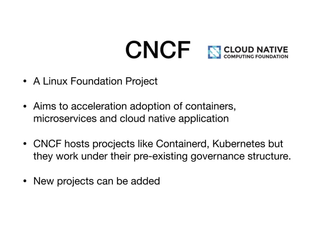CNCF Projects Overview | PPT