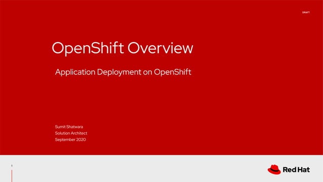CNCF Meetup - OpenShift Overview | PPT