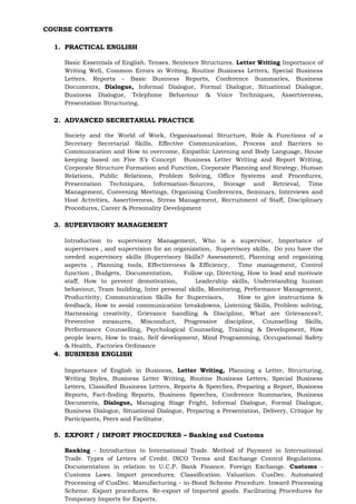 Cnci certificate courses 2-2010 | PDF