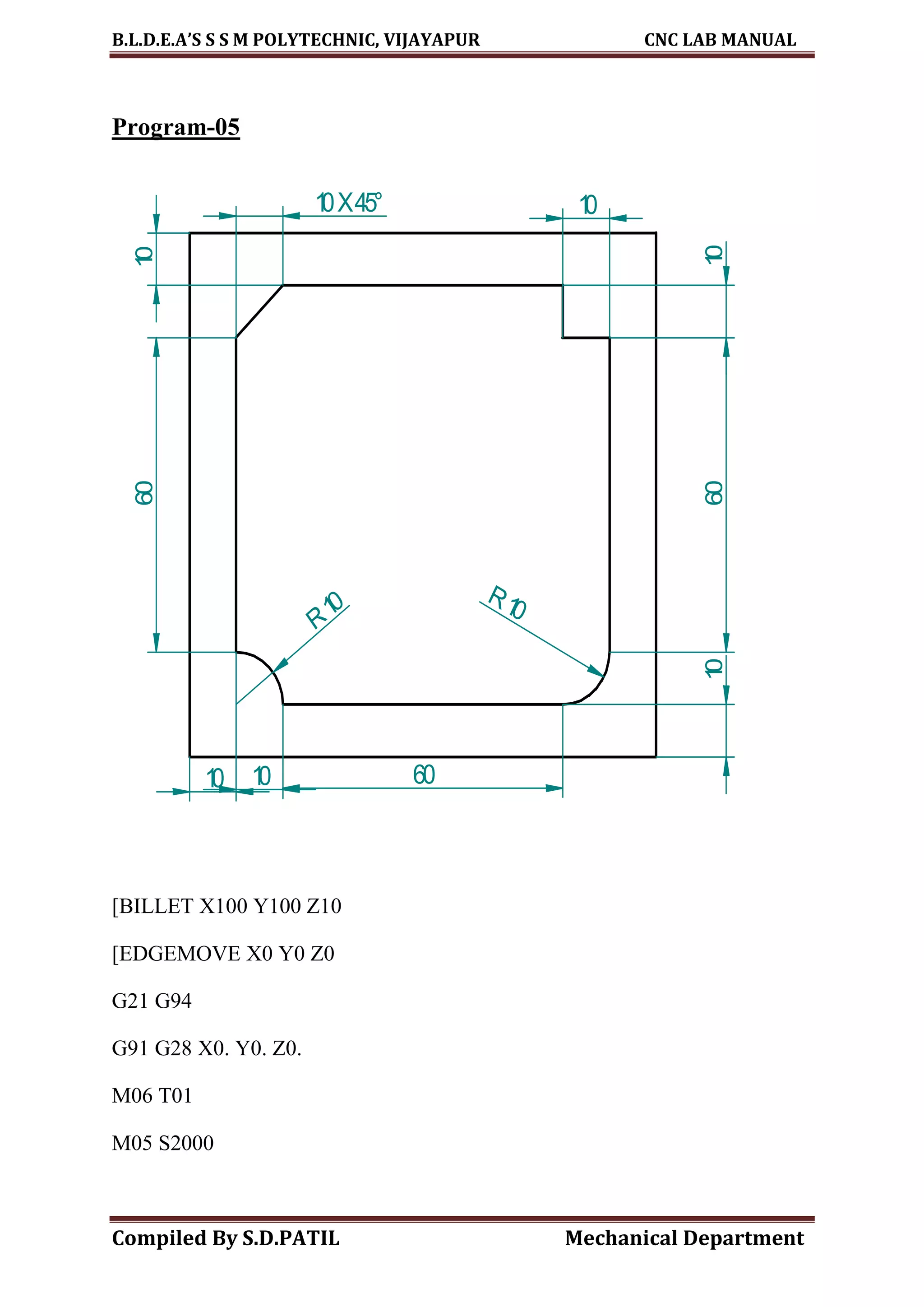 Cnc lab manual | PDF