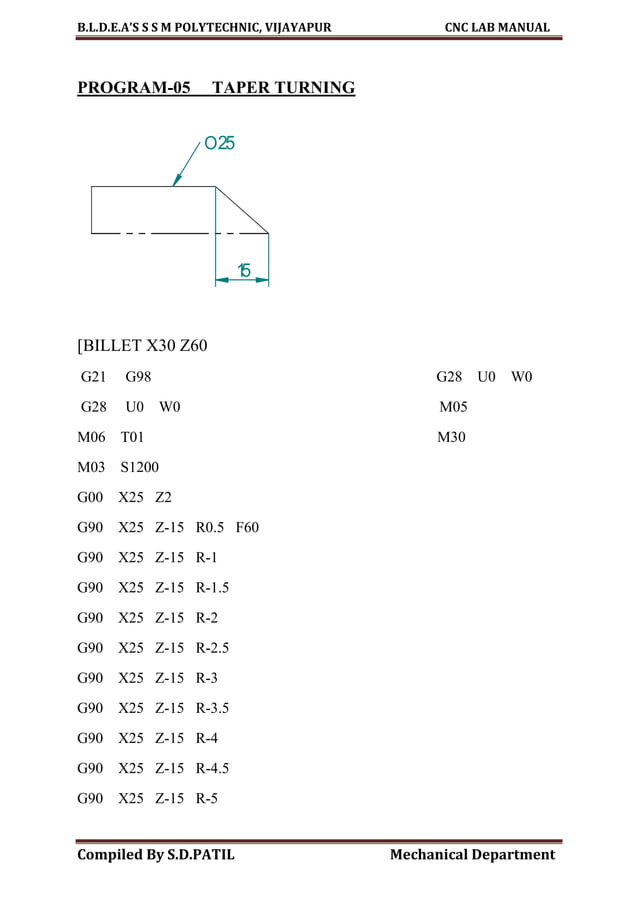Cnc lab manual | PDF | Radio Control | Hobbies & Interests