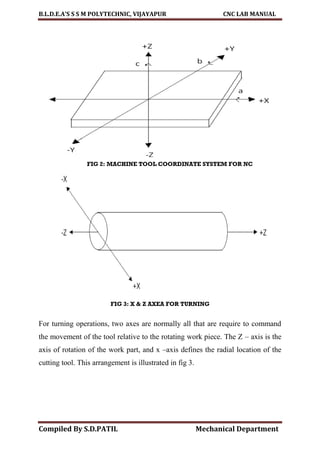 Cnc lab manual | PDF
