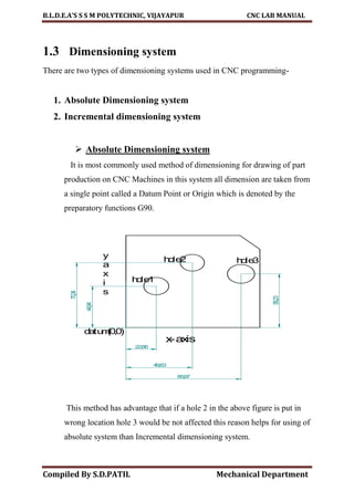 Cnc lab manual | PDF