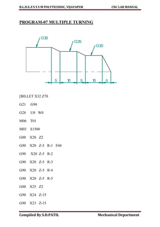 Cnc lab manual | PDF