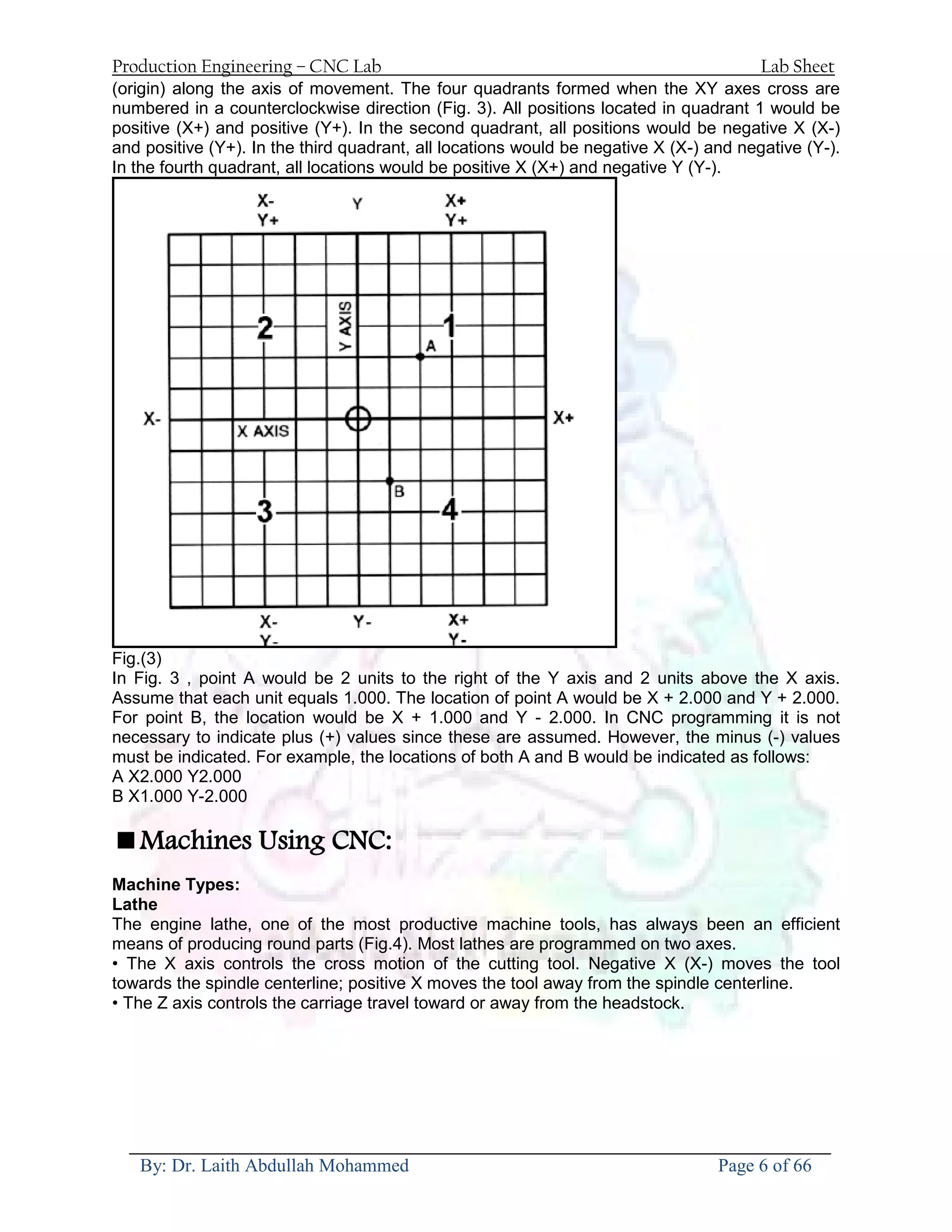 Cnc lab sheet | PDF