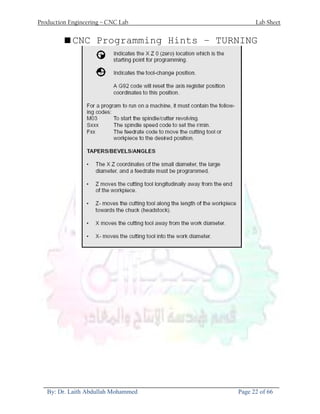 Cnc lab sheet | PDF