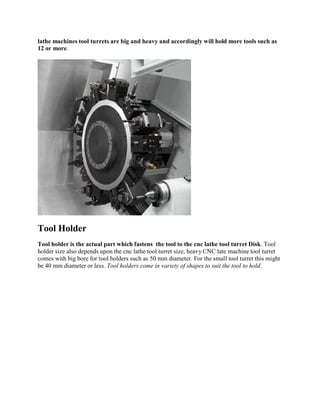 Cnc lathe machine tool turret | PDF