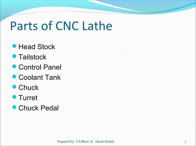 CNC Lathe Operating & Programming | PPT