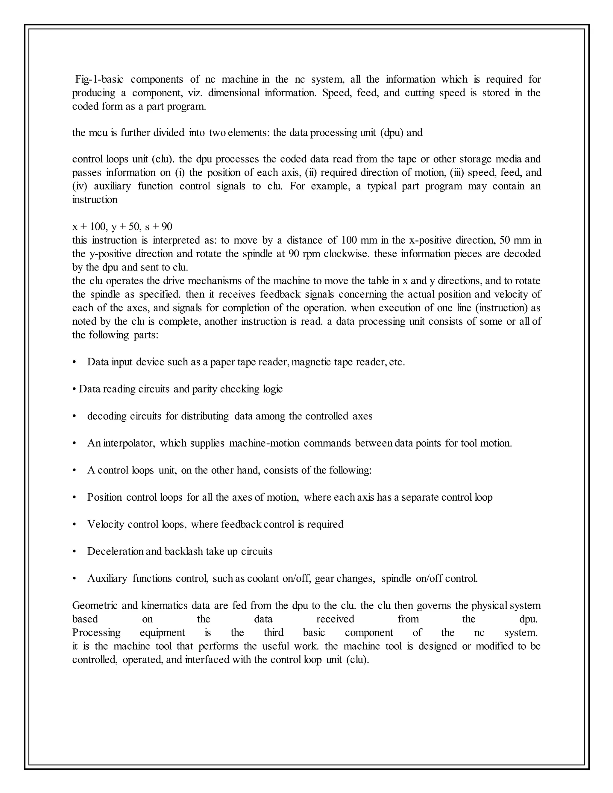 Cnc machine report | DOCX