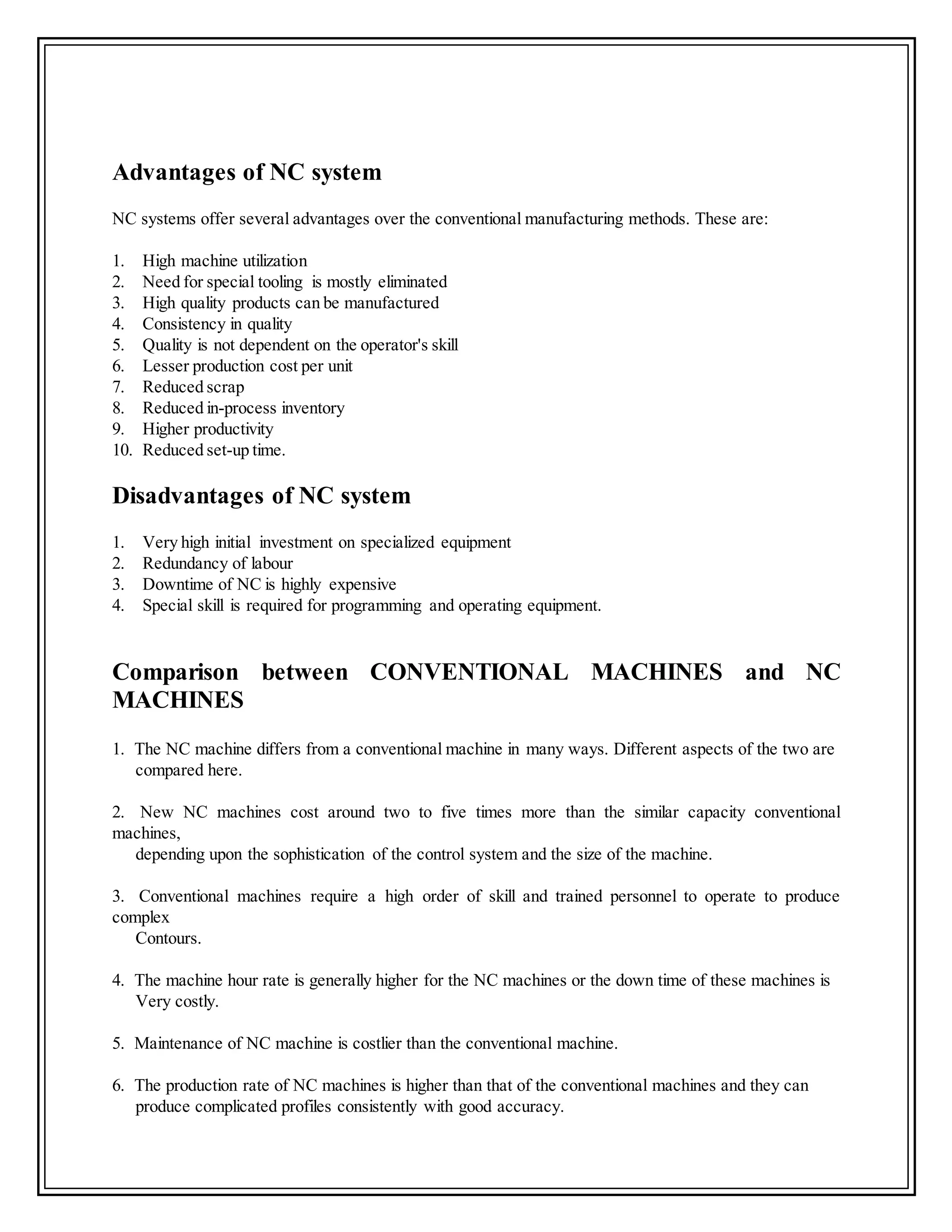 Cnc machine report | DOCX