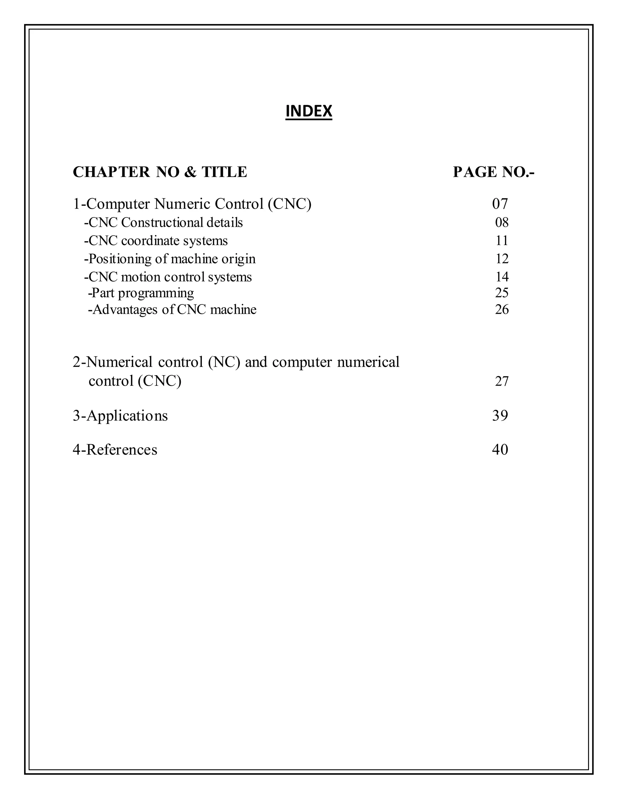 Cnc machine report | DOCX
