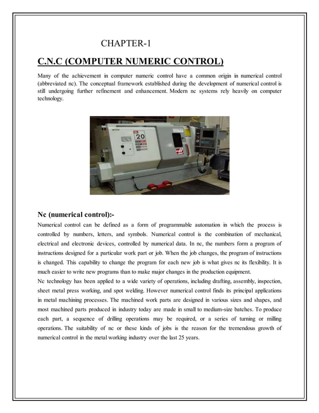 Cnc machine report | DOCX | Radio Control | Hobbies & Interests