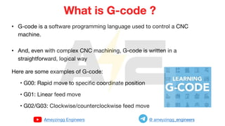 Comprehensive Guide to CNC Machines, G-code, and M-code Programming | PDF