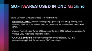 Presentation On CNC Machines And Lathes.pptx | Operating Systems | Computer Software and ...