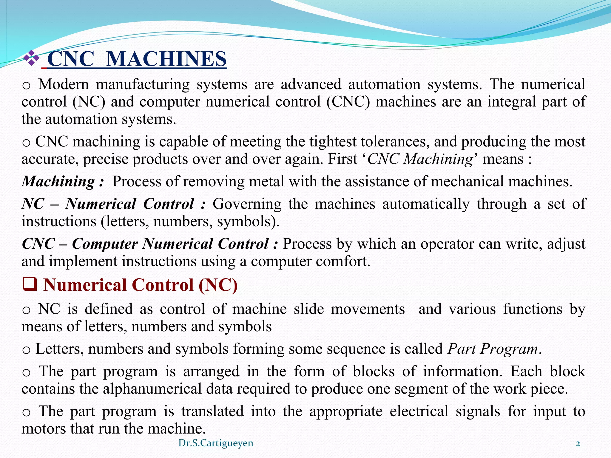 CNC Machines and its Components | PDF